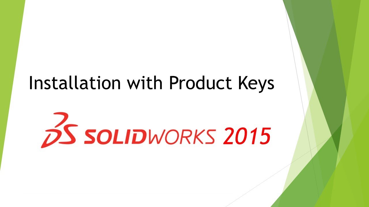 SolidWorks 2015 Installation with keys - YouTube
