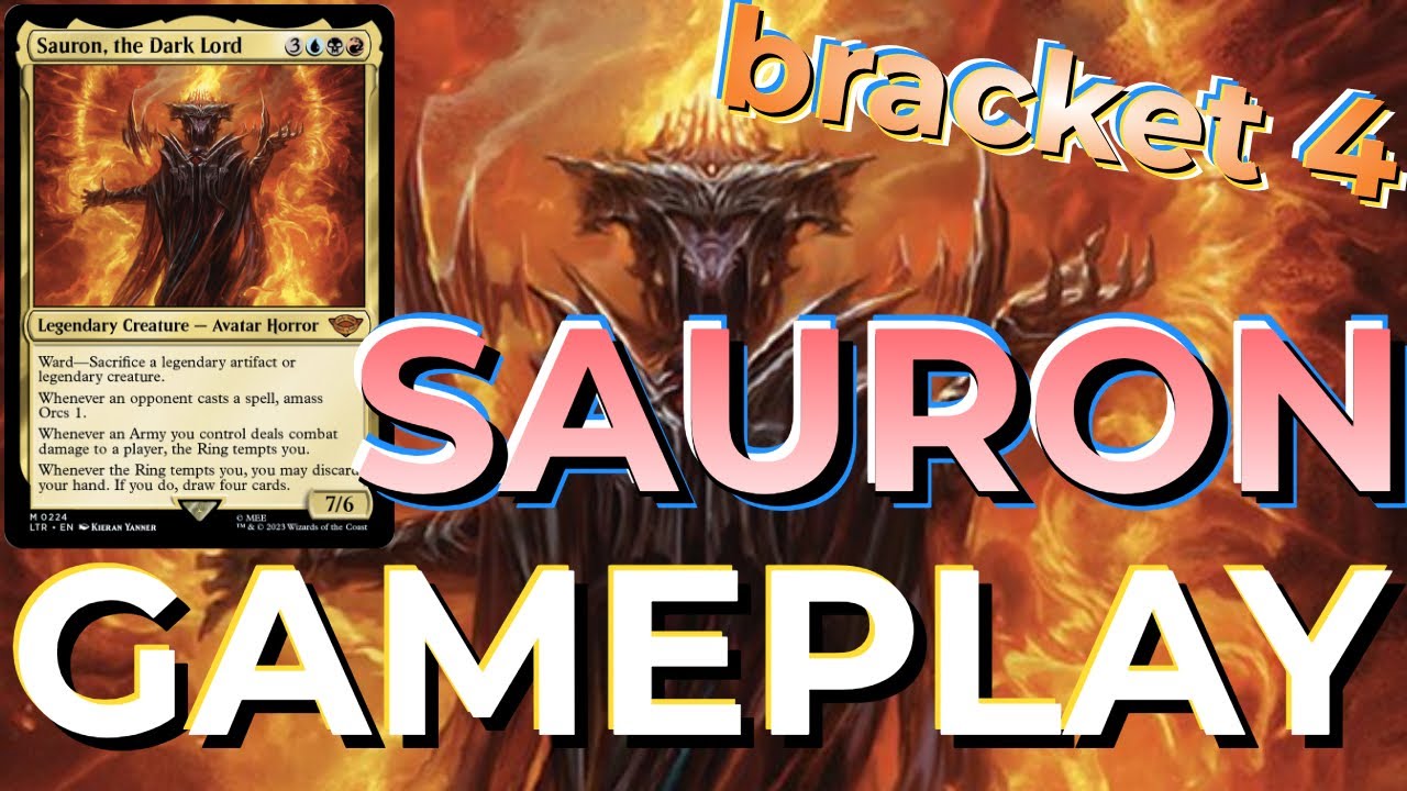 The Power of The One Ring SAURON EDH Gameplay Dark Lord MTG Magic Deck ...