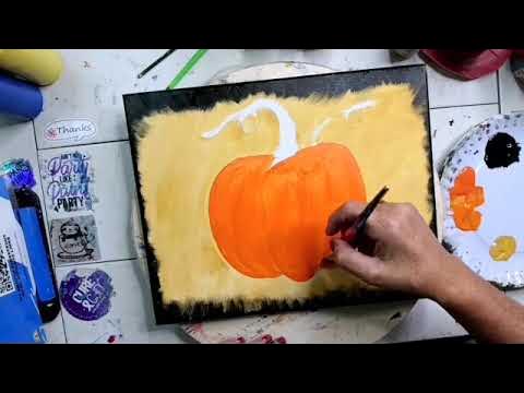 The Most Magical Pumpkin Painting Tutorial: Easy Step by Step Beginner ...