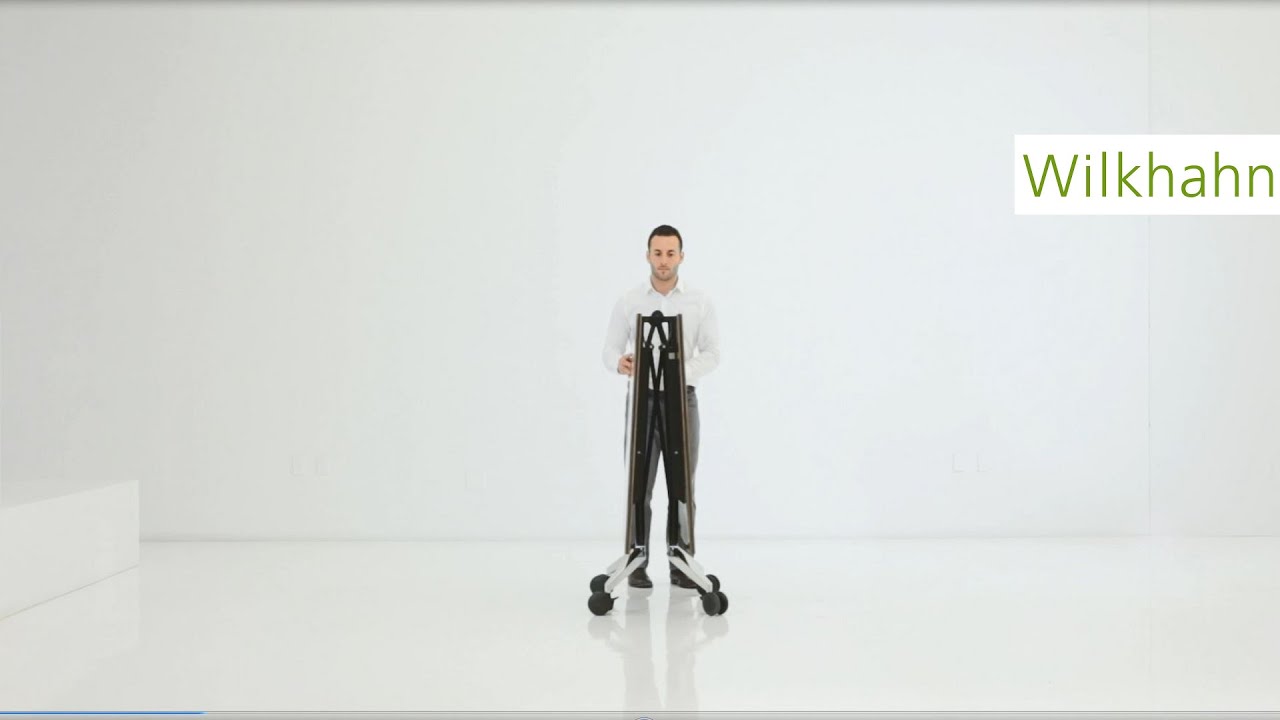 How to use a Confair folding conference table - by Wilkhahn - YouTube