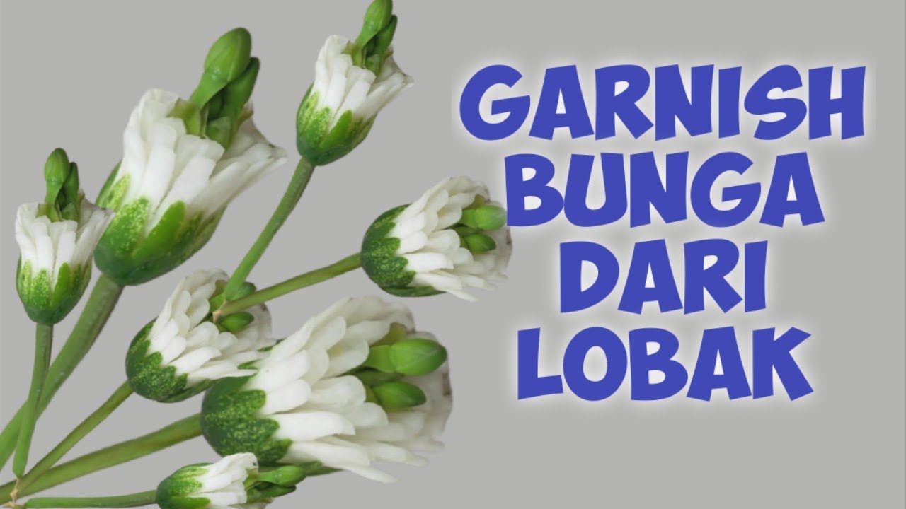 Garnish Bunga Dari Lobak - YouTube