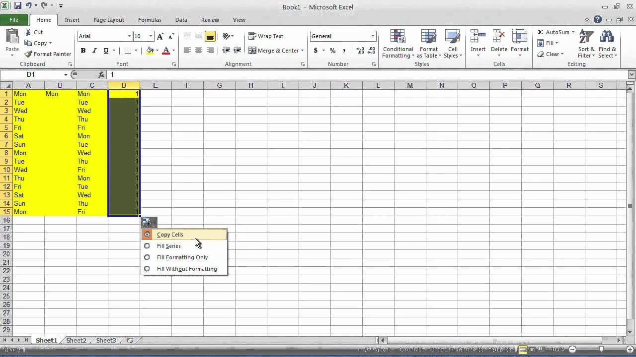 Excel Tips Tip 22 Fill Data Within A Row Or Column YouTube Excel Tips Tip 22 Fill Data Within A Row Or Column YouTube