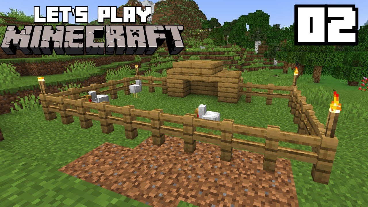 Let's Play Minecraft - I'm Too Chicken [E2] - YouTube