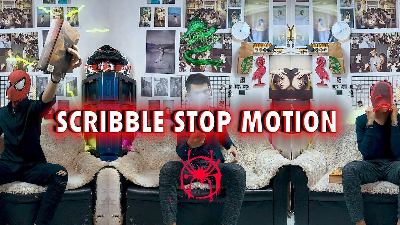 SCRIBBLE STOP MOTION (SPIDERMAN) - YouTube