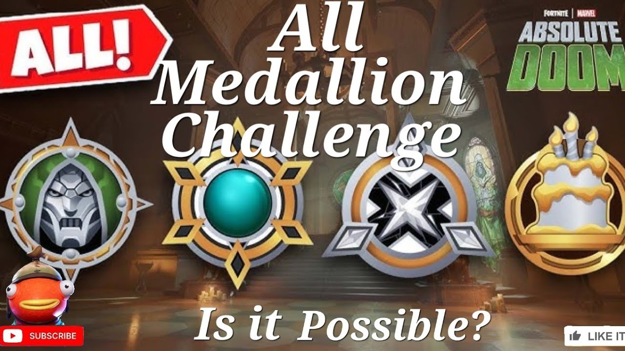 Fortnite: Trying to Get All the Medallions in One Game! All Medallion ...
