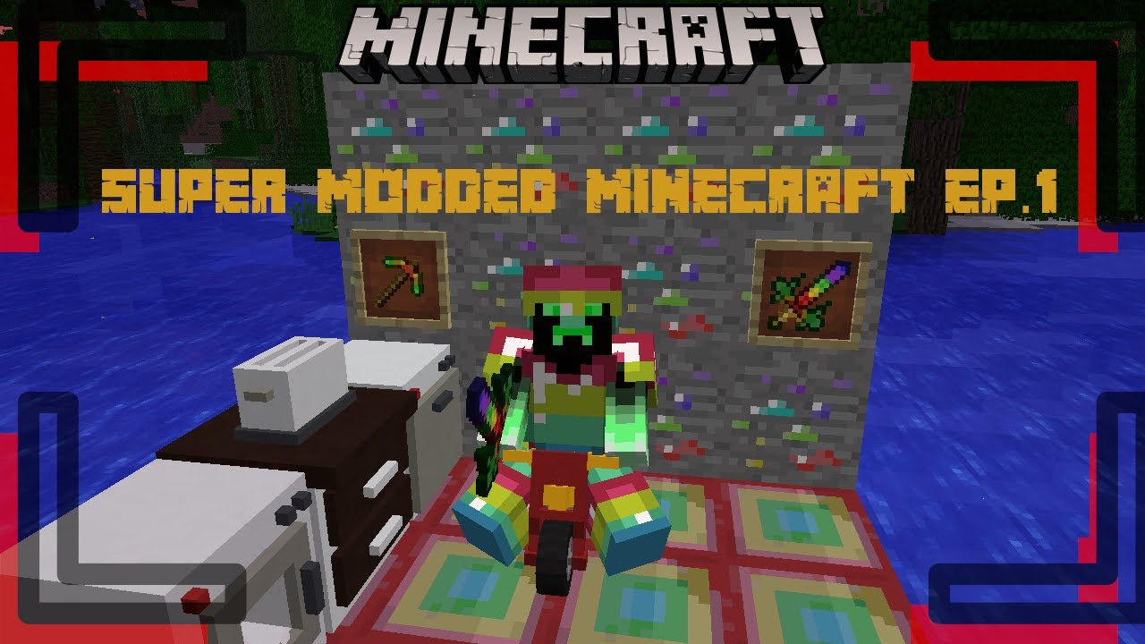 Super modded minecraft EP.1|Getting started👌 - YouTube