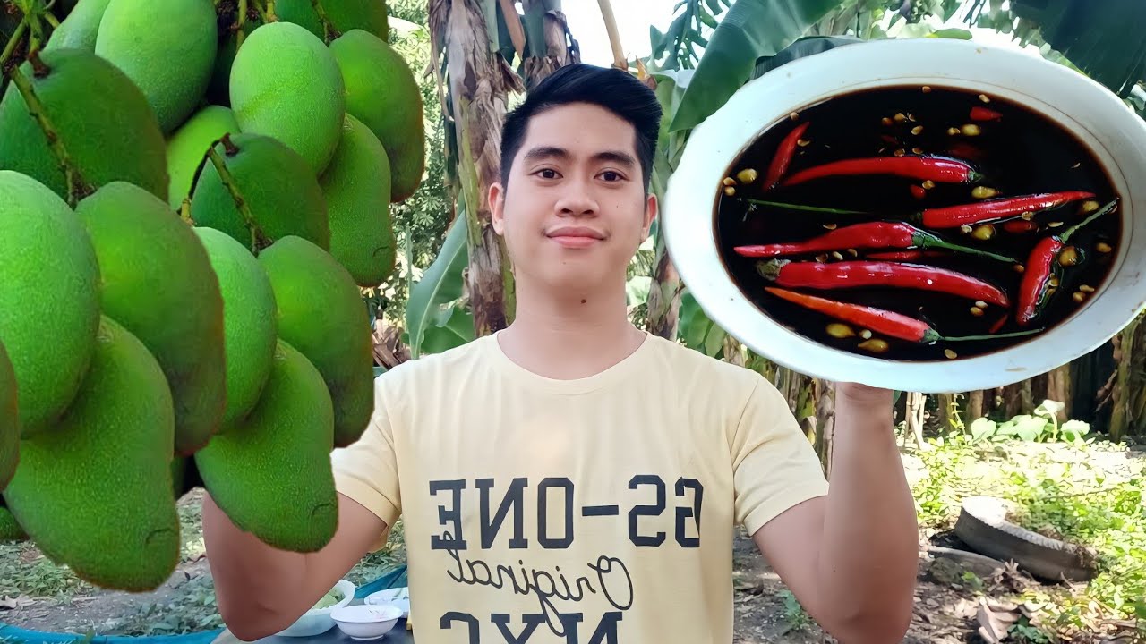 EATING GREEN MANGO WITH SPICY CHILI🌶️🌶️ SOY SAUCE - YouTube