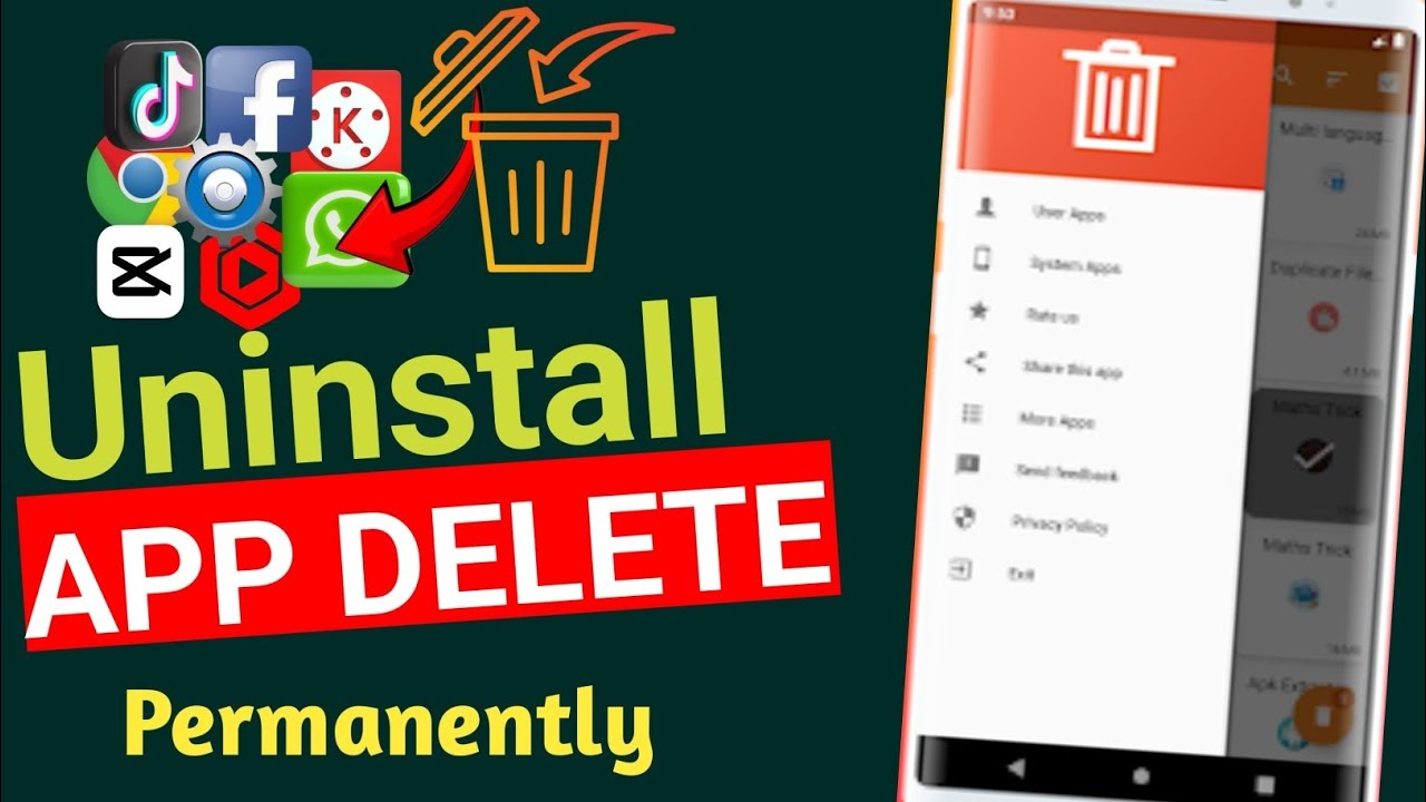 Uninstall App Ko Permanently Delete Kaise Kare How To Delete Uninstall Apps Data On Adroid