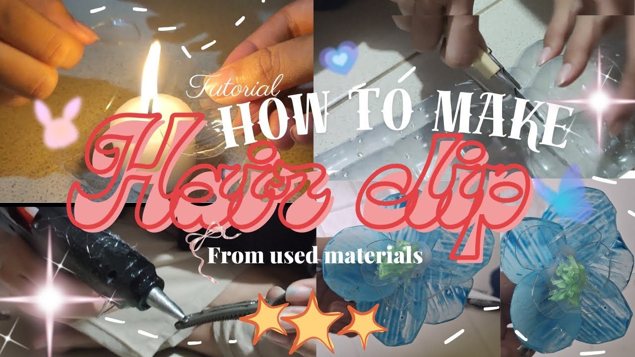 How to make hair clips from used materials (Group 9) - YouTube