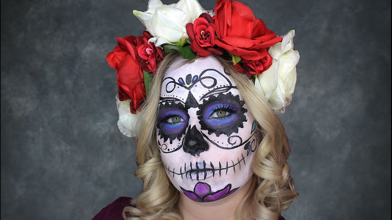 Sugar Skull Tutorial - YouTube