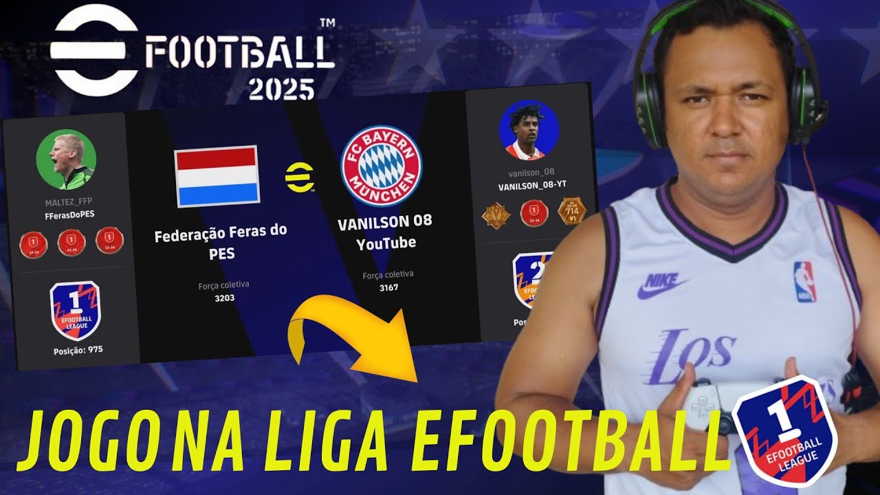 🔥⚽ JOGO CONTRA UM TOP 1000 DA LIGA EFOOTBALL ! - YouTube