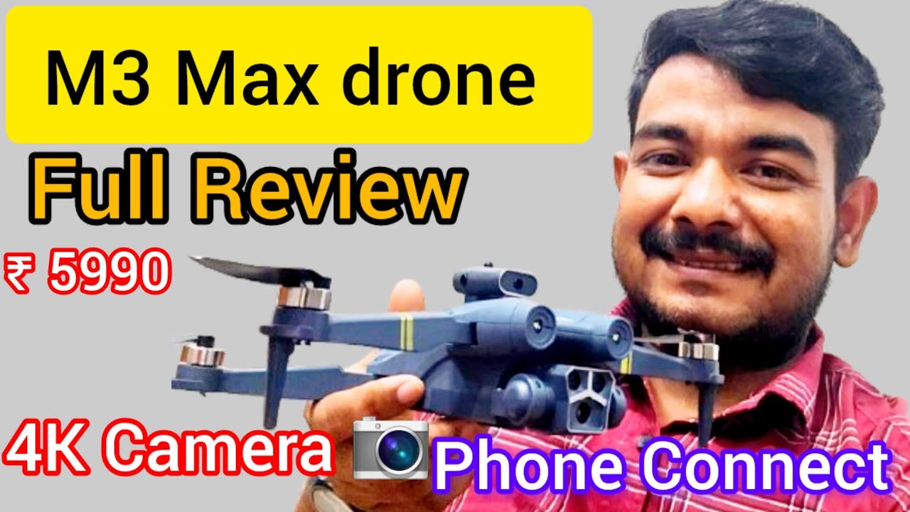 M3 Max Foldable Drone Unboxing & Review | M3 max drone Price in India ...