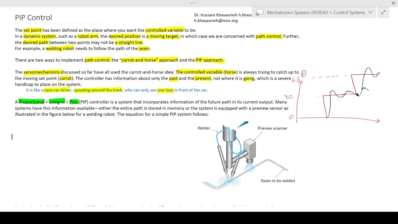 PIP Control - 7.10 Mechatronics Systems - YouTube