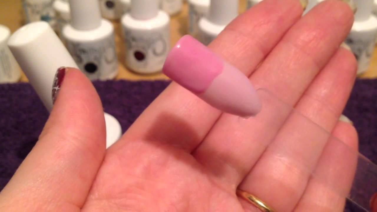 Gelish swatch all haile the queen lilac fading review and D - YouTube
