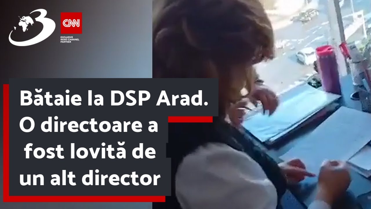 Bătaie la DSP Arad. O directoare a fost lovită de un alt director - YouTube