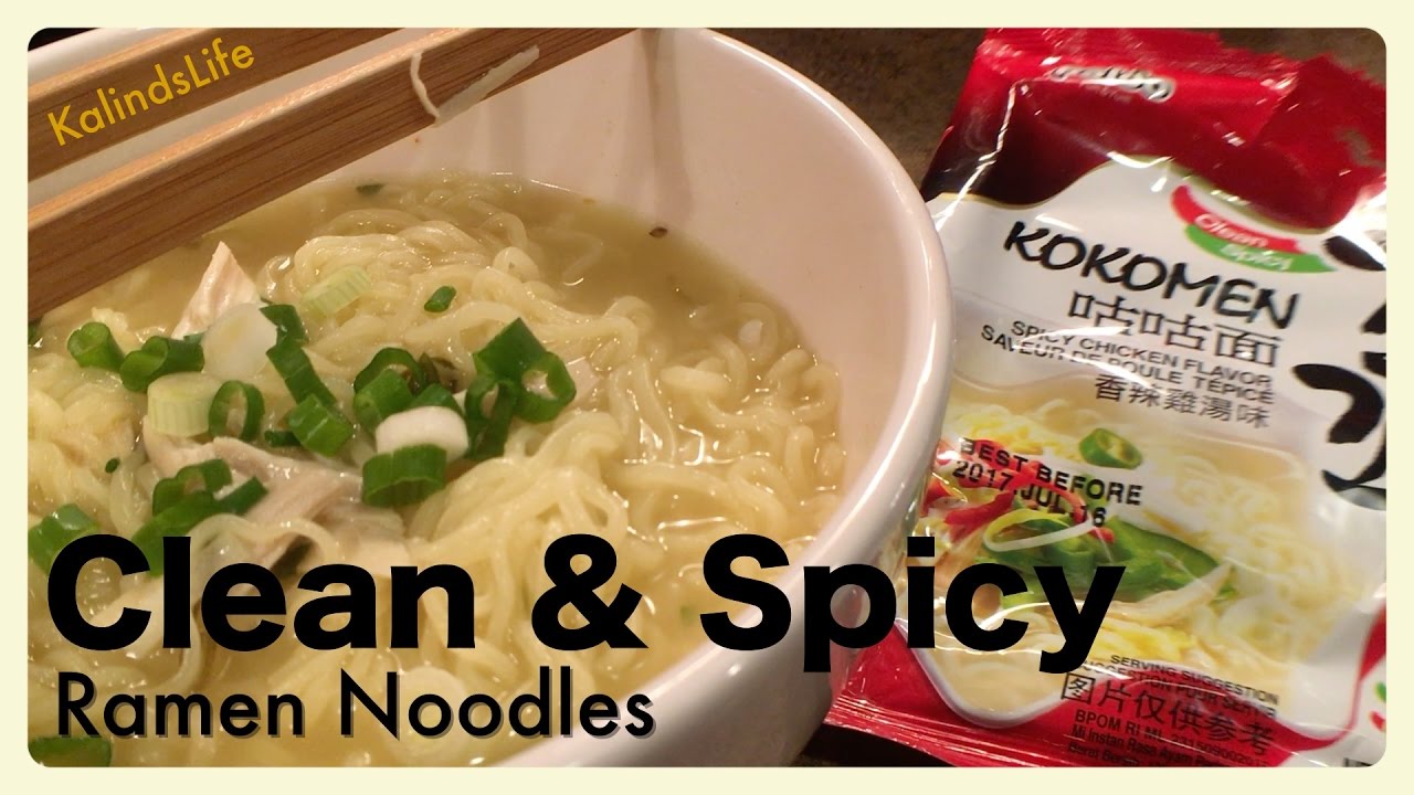 Paldo Kokomen Clean and Spicy Chicken Ramen Noodle Review! - YouTube