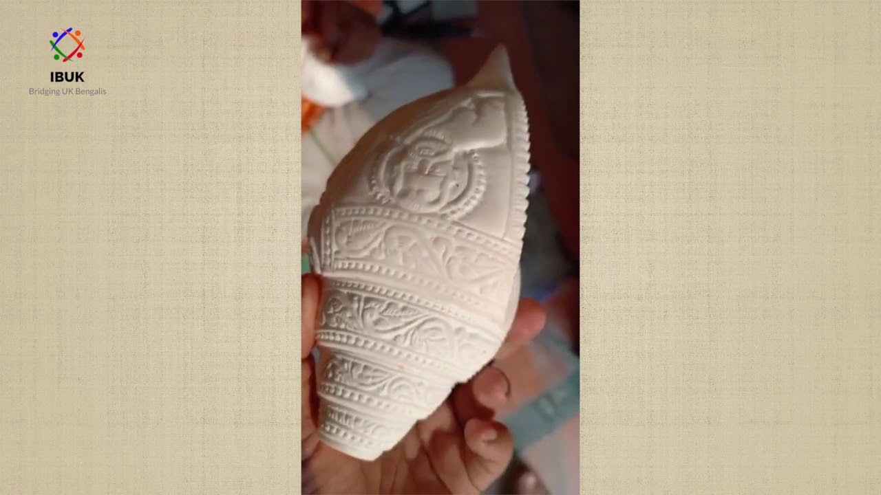 Shankho Curving | Conch Shell Curving | Fine art | Bishnupuri ...