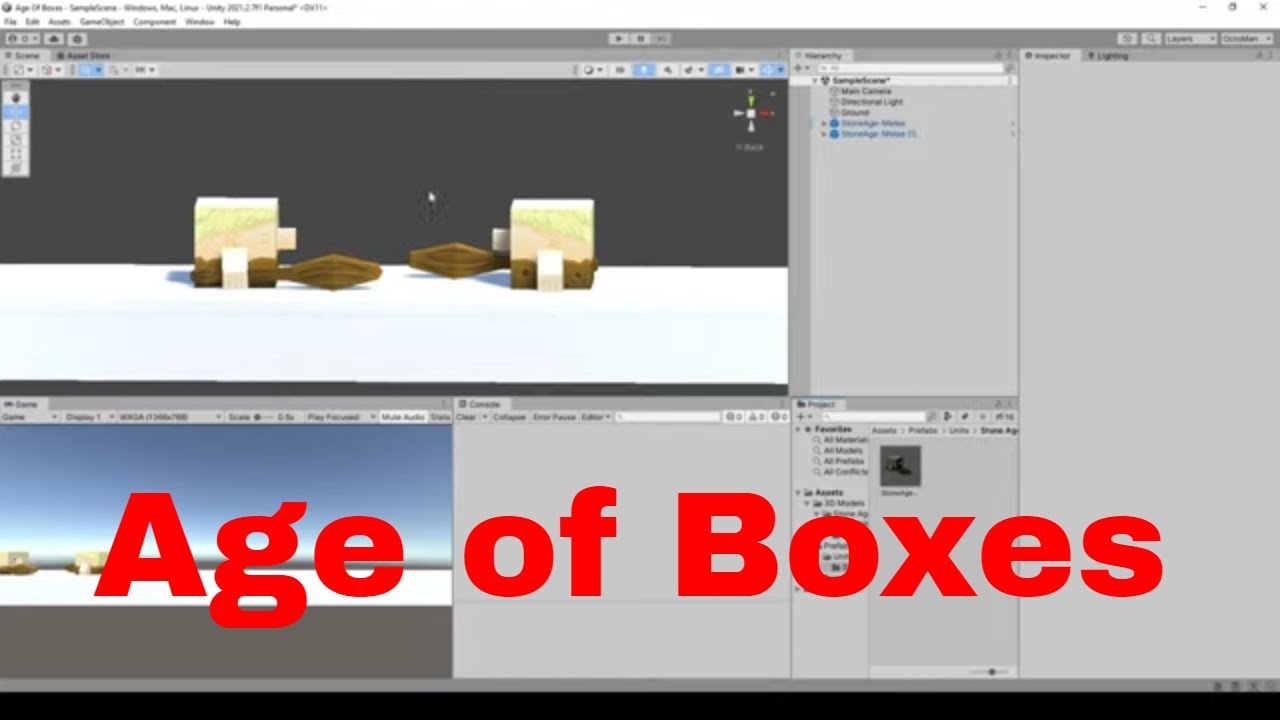 Unity Game Project: Age Of Boxes - Recreation #1 | OctoMan - YouTube