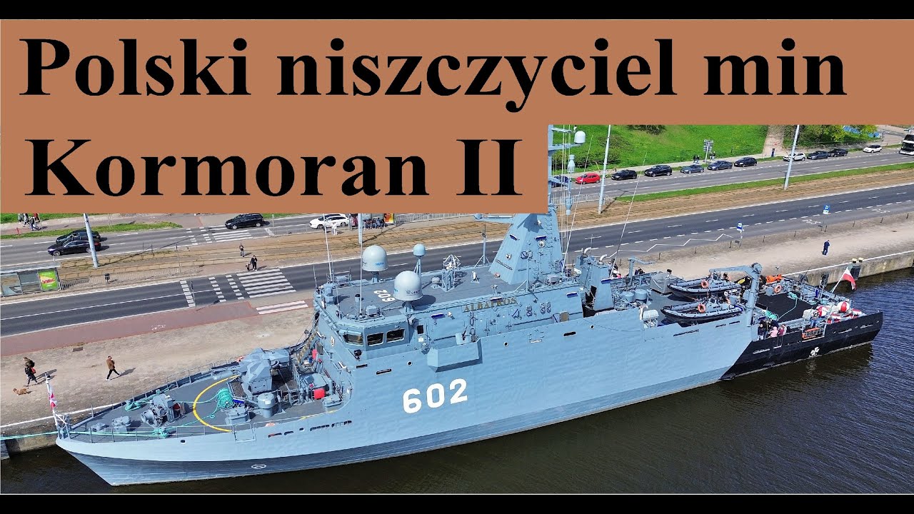 Polski niszczyciel min Kormoran II - opis - YouTube
