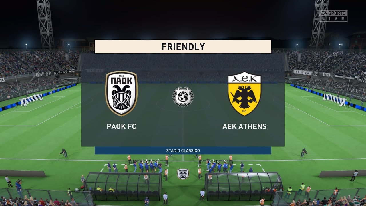 PAOK vs AEK Athens (19/02/2023) Stoiximan Super League FIFA 23 - YouTube