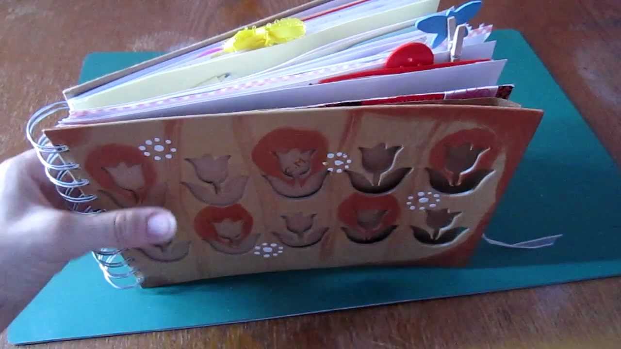 Baby mini album/ smash book - part 1 [work in progress] - YouTube