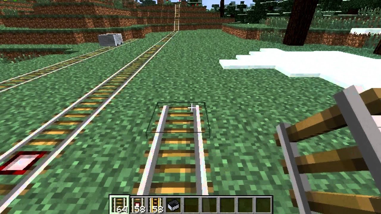 Tutorial Vías de trenes - Minecraft Nivel Principiante - YouTube