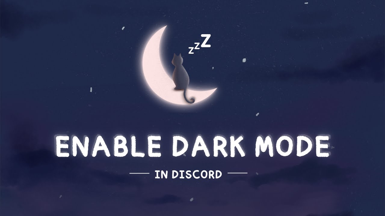 How to enable dark mode in discord - YouTube