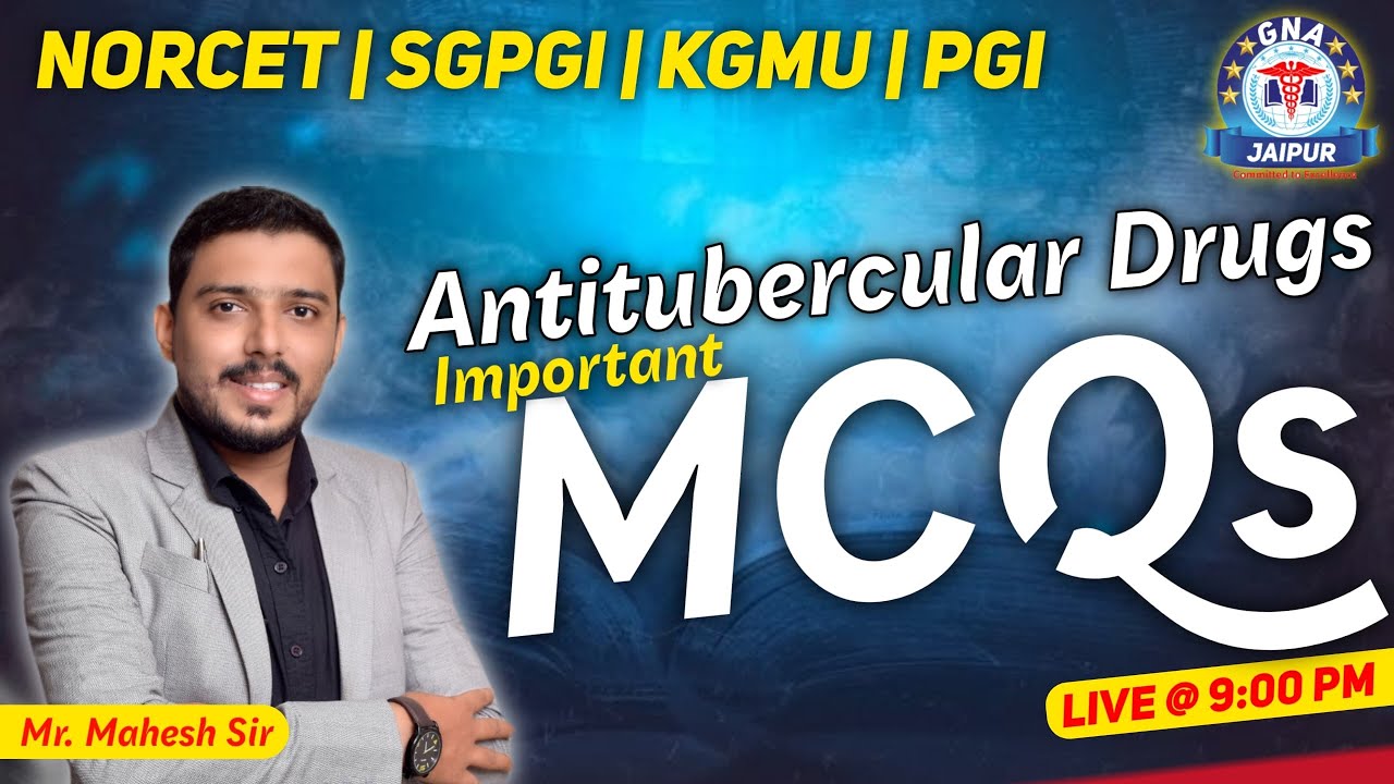 Antitubercular Drugs Special MCQs Class By Mr. Mahesh Sir - YouTube