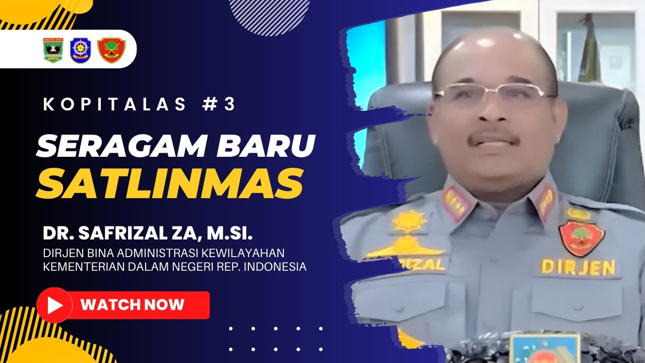 SERAGAM BARU SATLINMAS | Dr. SAFRIZAL ZA, M.Si - YouTube