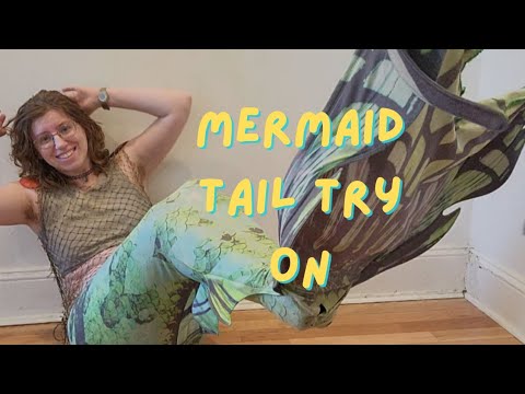 Mermaid Tail Try On | trying on all my tails! - YouTube