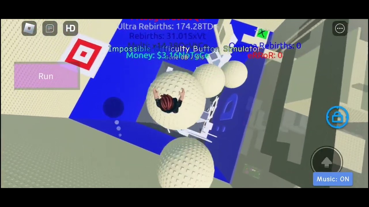 Impossible Difficulty Button Simulator Zone 0B Part 1 - YouTube