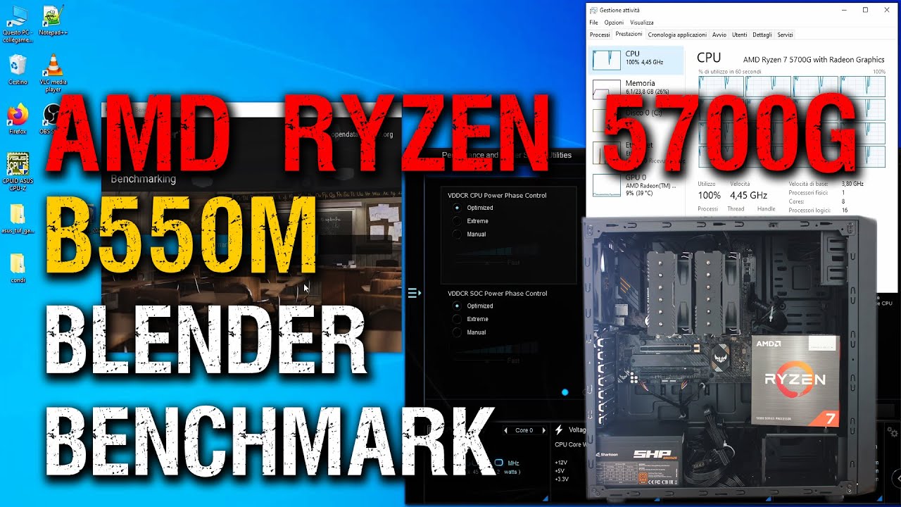 AMD Ryzen 7 5700G Blender 3D benchmark - Asus Tuf Gaming B550M-Plus ...