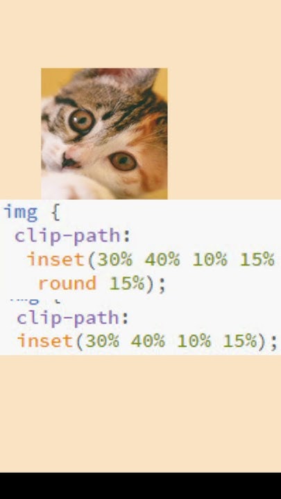 CSS clip path inset round - YouTube