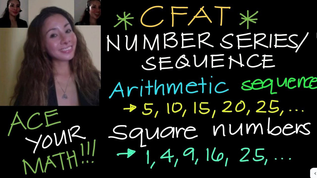 CFAT MATH REVIEW: NUMBER SERIES/SEQUENCES by Jane Maciejewski - YouTube