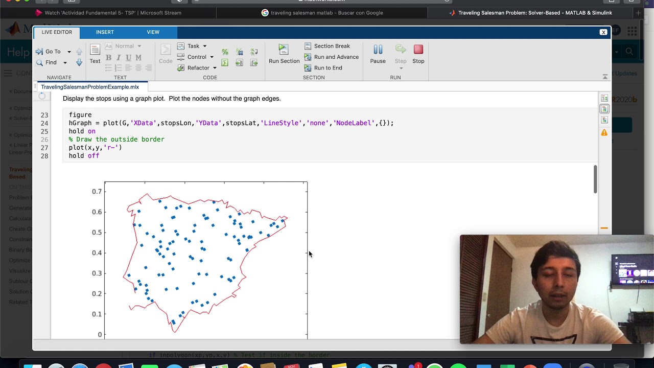 Traveling Salesman MATLAB problem - YouTube
