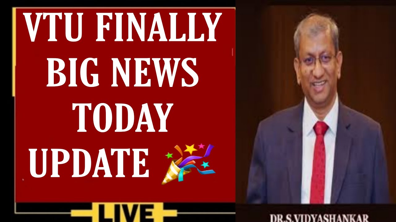 VTU LATEST UPDATE TODAY#vtuupdatestoday |students solution - YouTube