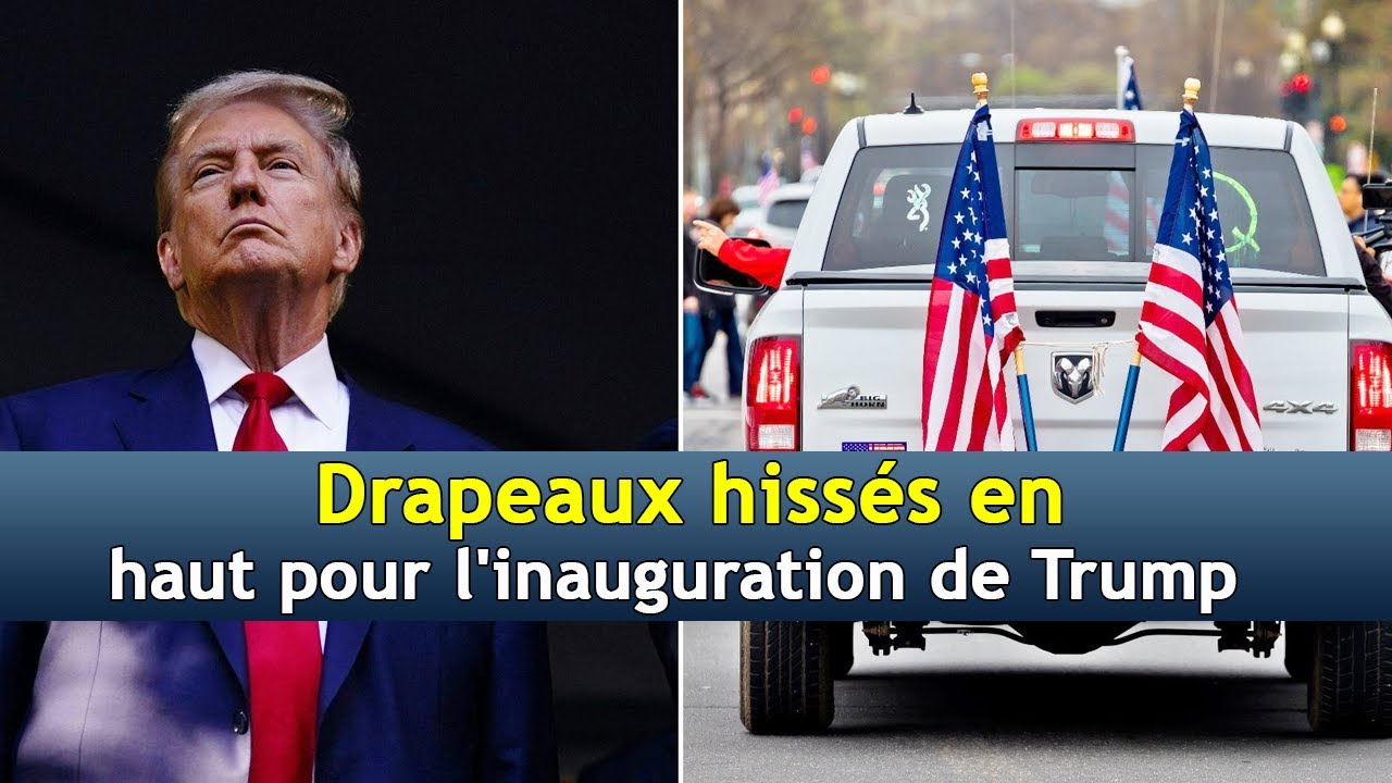 Drapeaux hissés en haut pour l'inauguration de Trump | DRM News ...