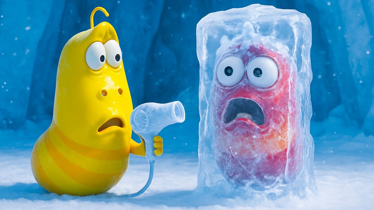 LARVA COMEDY 2025 | FROZEN!, Pink ,Yellow, Red | Funny Larva's World ...