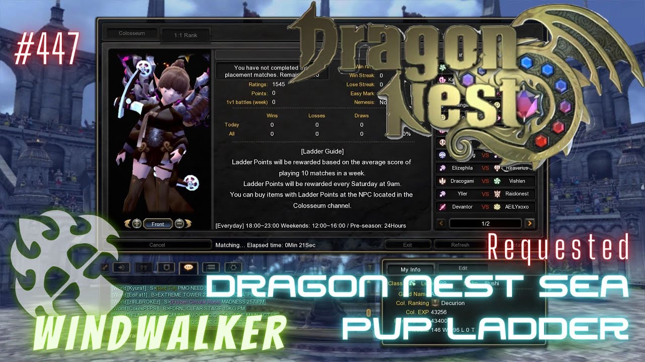 #447 Windwalker ~ Dragon Nest SEA PVP Ladder -Requested- - YouTube