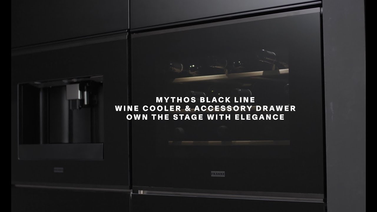FRANKE MYTHOS BLACK LINE - WINE COOLER & ACCESSORY DRAWER - YouTube