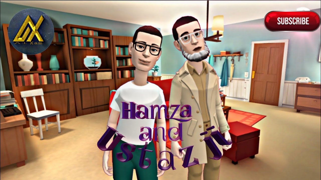 islamic cartoon in urdu|cartoon| Hamza and Ustaz Ji |muslim cartoon ...