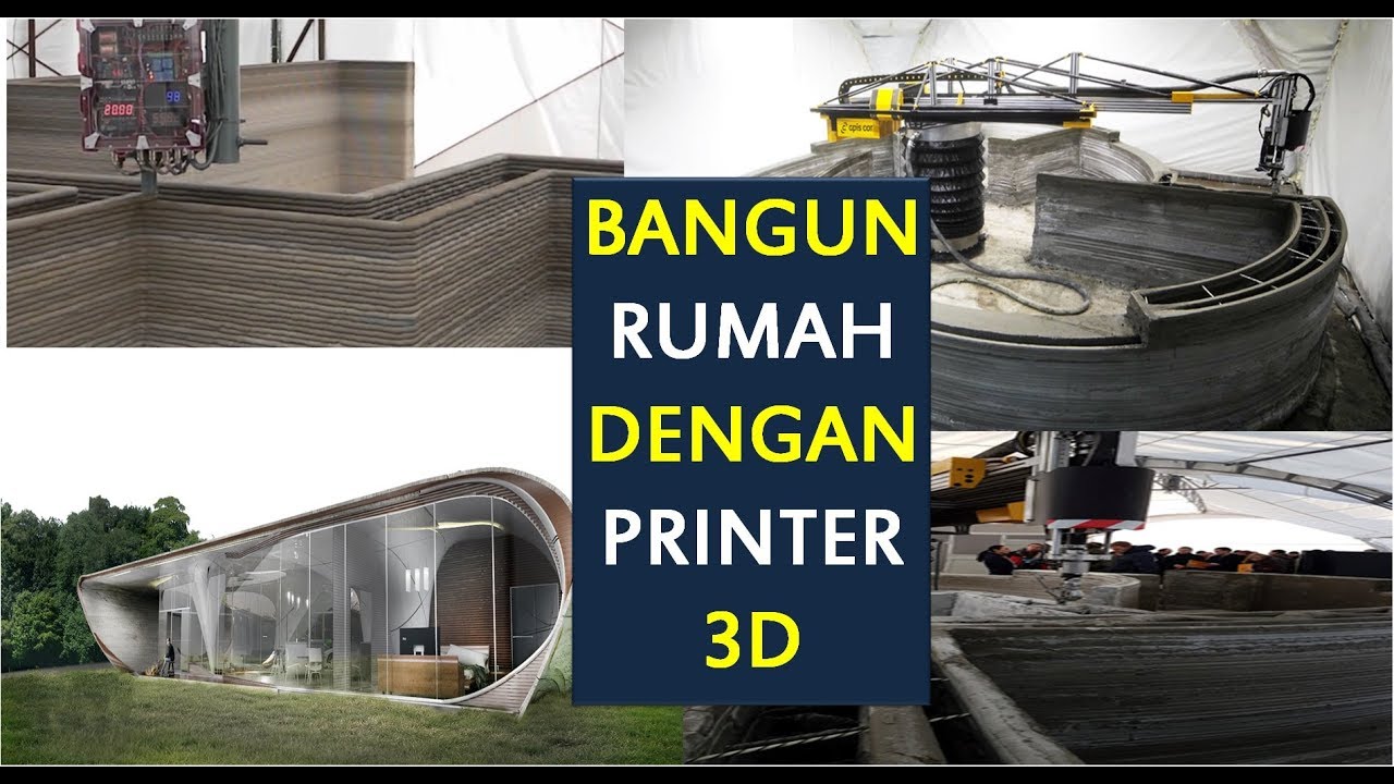 Mesin Printer 3D Bangun Rumah - YouTube