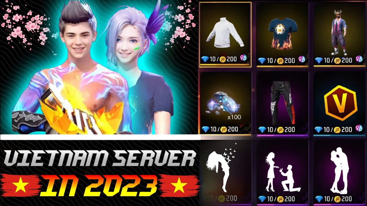 FREE FIRE VIETNAM SERVER IN 2023 😱⚡🇻🇳 BEST SERVER OF FREE FIRE | FF ALL ...