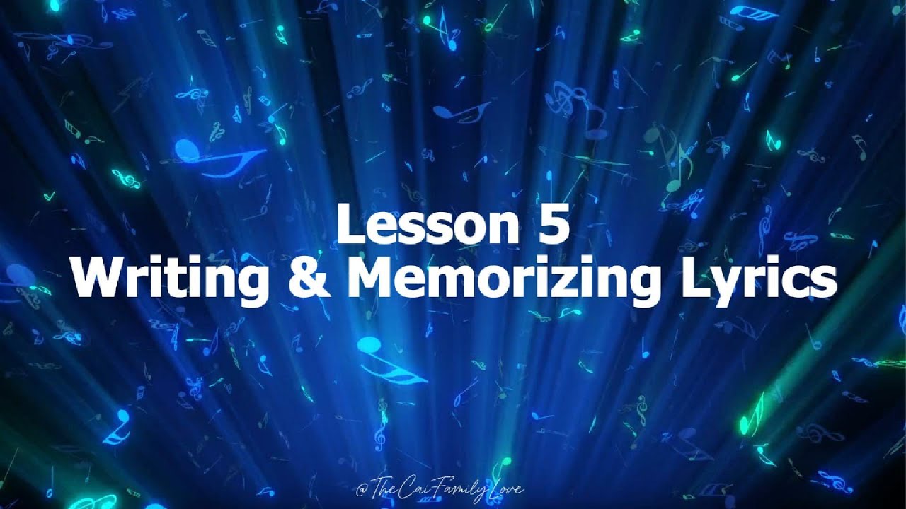 Rap Lesson 5: Writing & Memorizing Lyrics - YouTube