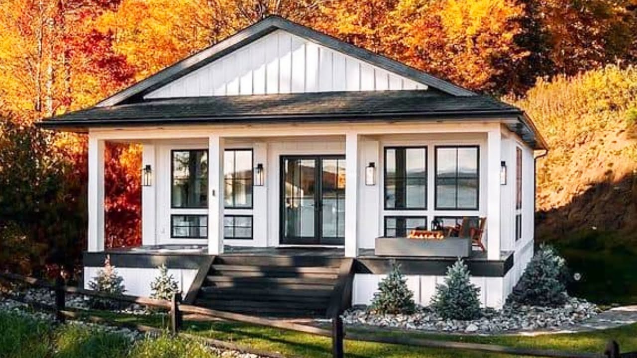 The Most Beautiful Cabin with Autumn Feels - YouTube