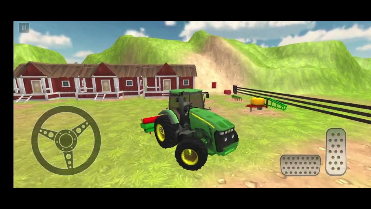 Tractor farming simulator 3d android game play video || tractor game # ...