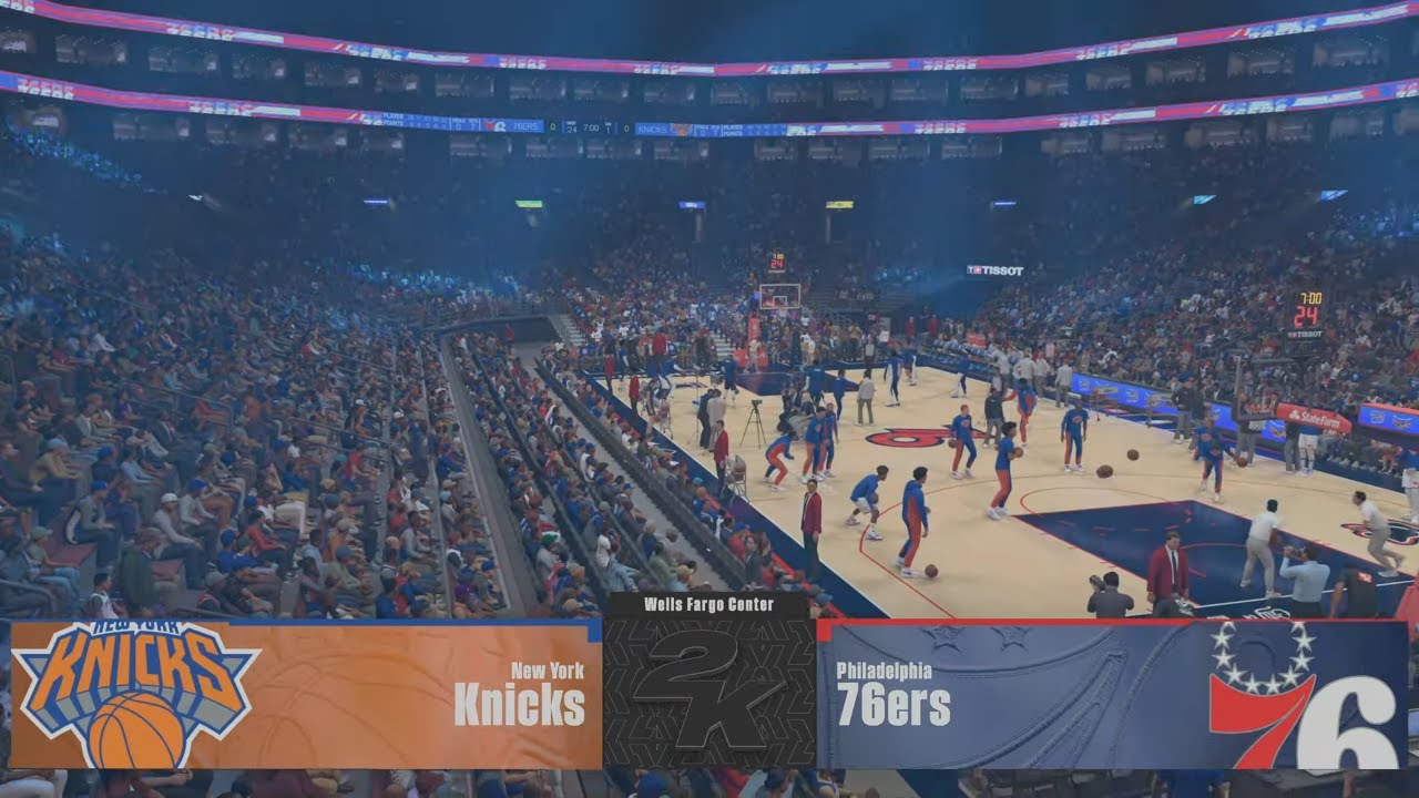 NBA 2K24 Gameplay - New York Knicks vs Philadelphia 76ers (4K 60FPS ...