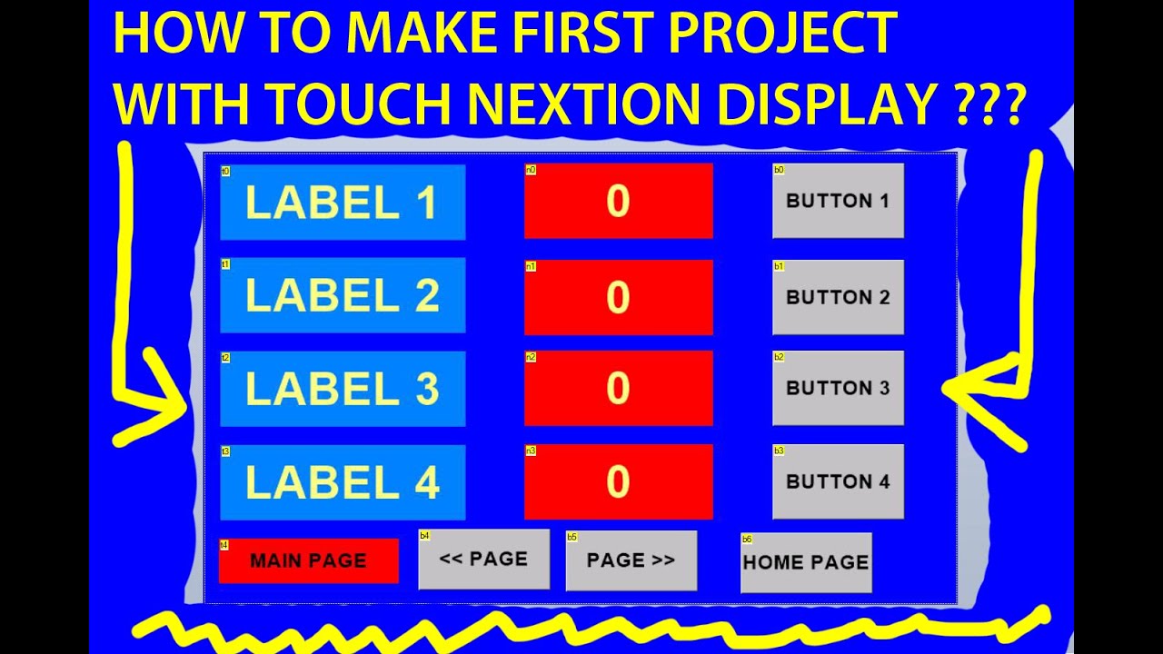 FULL NEXTION PROJECT FIRST PART 1 - DEVELOP OWN PROJECT WITH HMI TOUCH ...