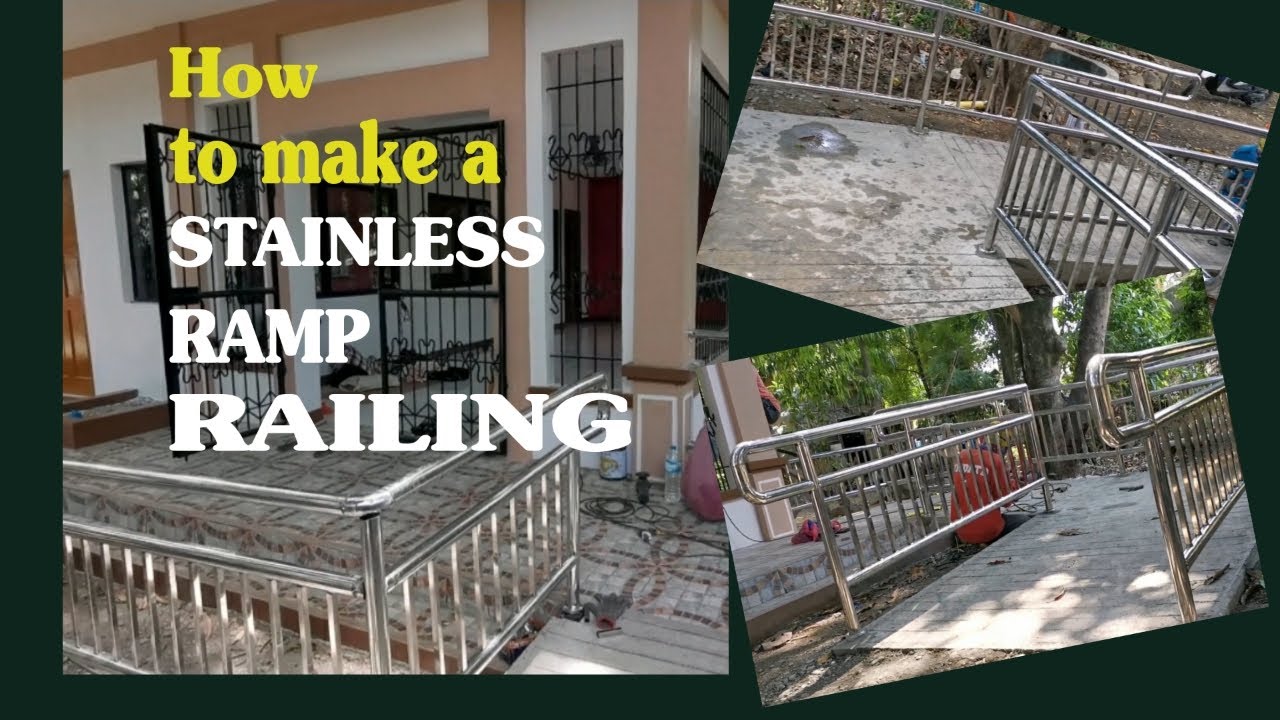 How To Make A Stainless RAMP Railing - YouTube