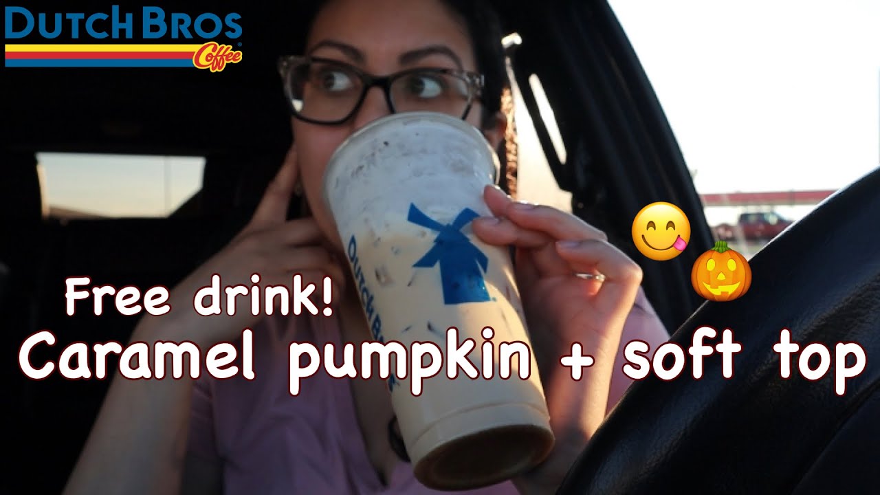 Trying Dutch bros new Caramel pumpkin breve | fall drink - YouTube